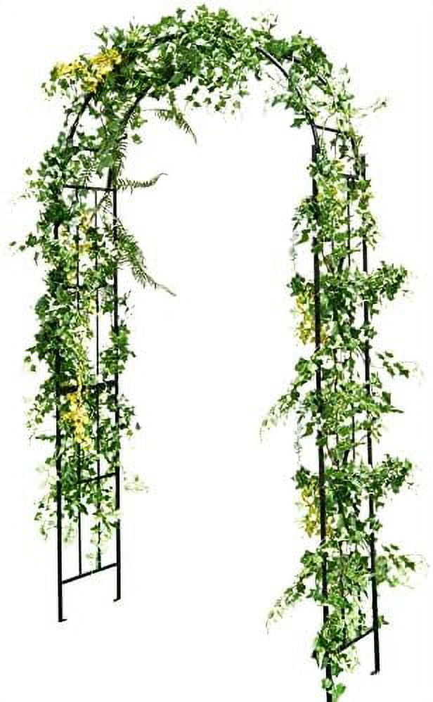 Garden Arch Trellis For Climbing Plants, 7.5FT Metal Garden Arbor Rose ...