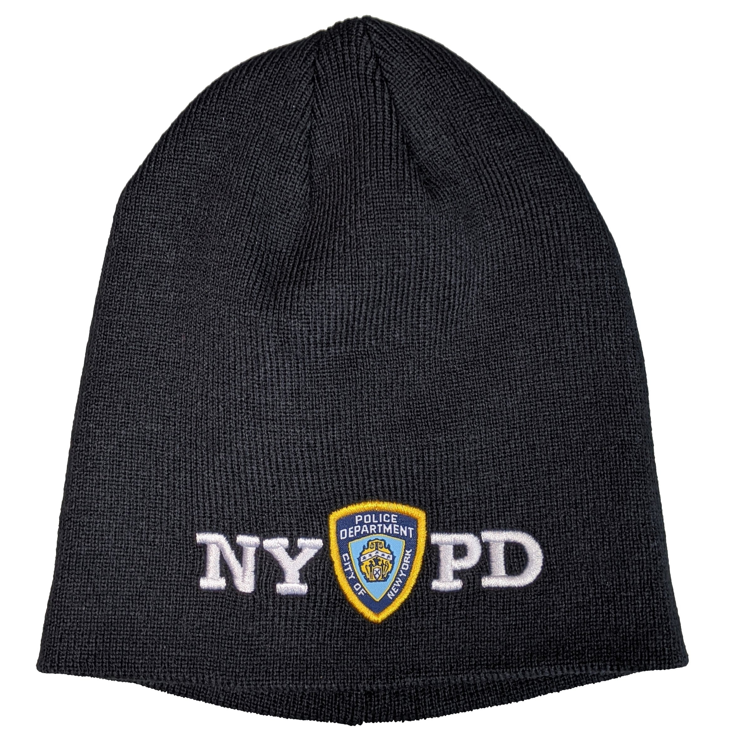 NYPD No Fold Winter Hat Beanie Skull Cap Officially Licensed Navy Blue ...