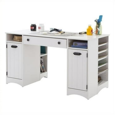 South Shore Sturdy Adjustable Workstation Craft Table with Storage ...