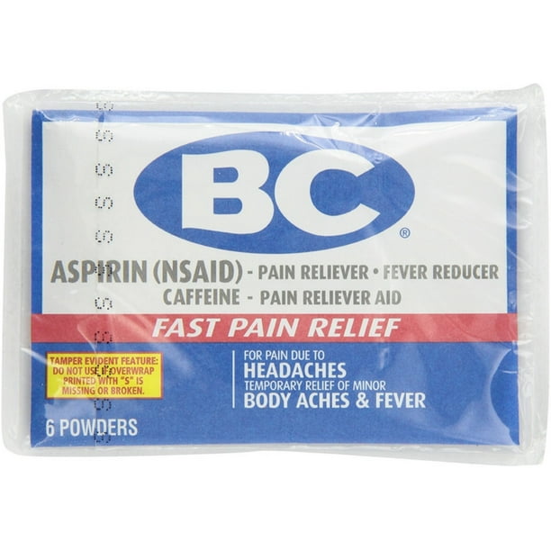 BC Original Formula Pain Relief Powders 6 ea - Walmart.com - Walmart.com