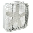 "Lasko 20"" Metal Blade Box Fan, 3 Speeds, Weather-Resistant, Portable, White, B20200" - Walmart.com