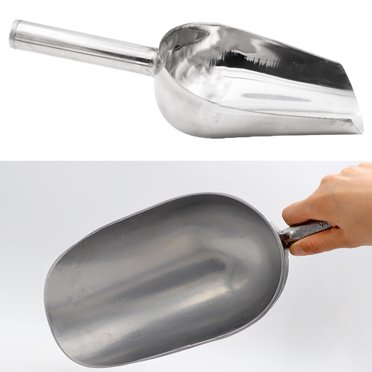 FARM-TUFF Galvanized Metal Poultry Feed Scoop with Enclosed Handle for ...