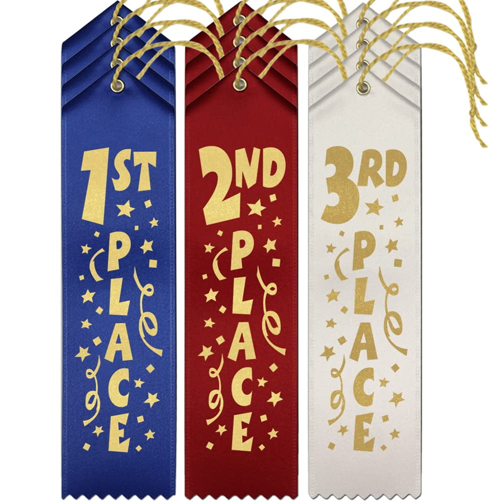 RibbonsNow Fun 1st, 2nd, 3rd Place Award Ribbons - 300 Total Ribbons ...