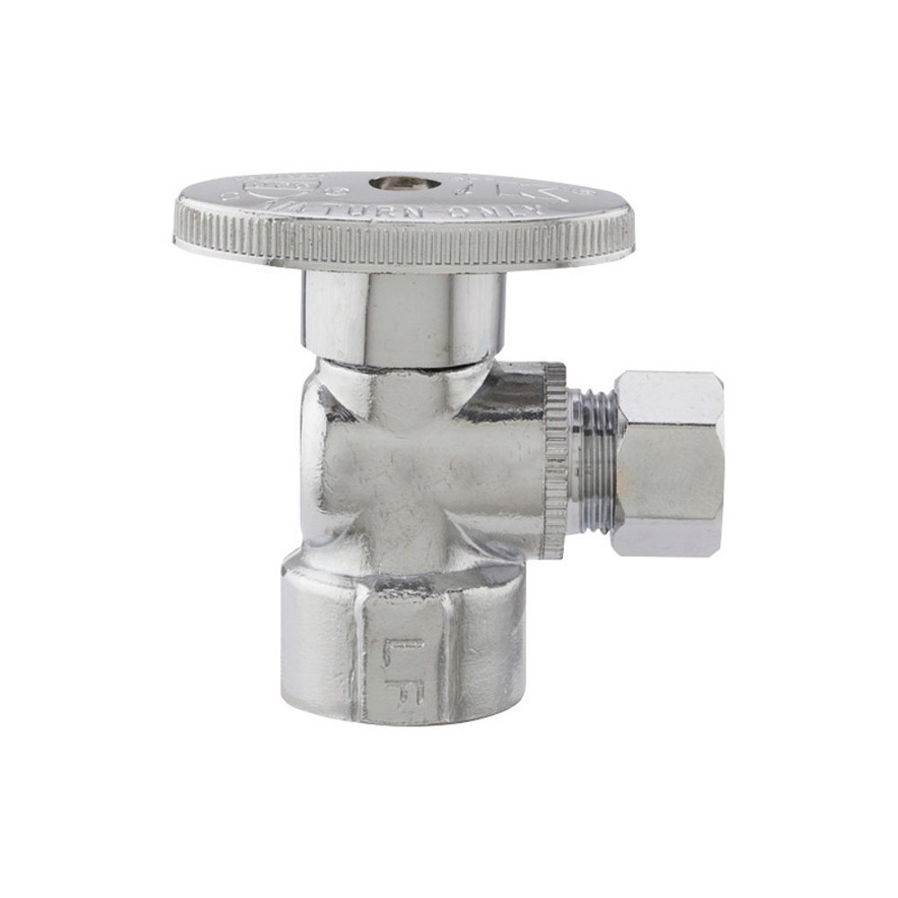 Plumb Pak 1/2 in. FIP x 3/8 in. Compression Brass Angle Valve - Walmart ...