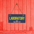 Laboratory 5x10 Hanging Plus Wall or Door Sign | Medicine Signage ...