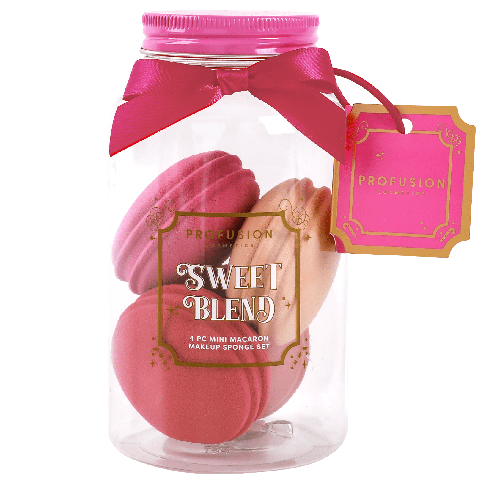 Profusion Cosmetics Sweet Blend - 4 PC Mini Macaron Makeup Sponge Set ...