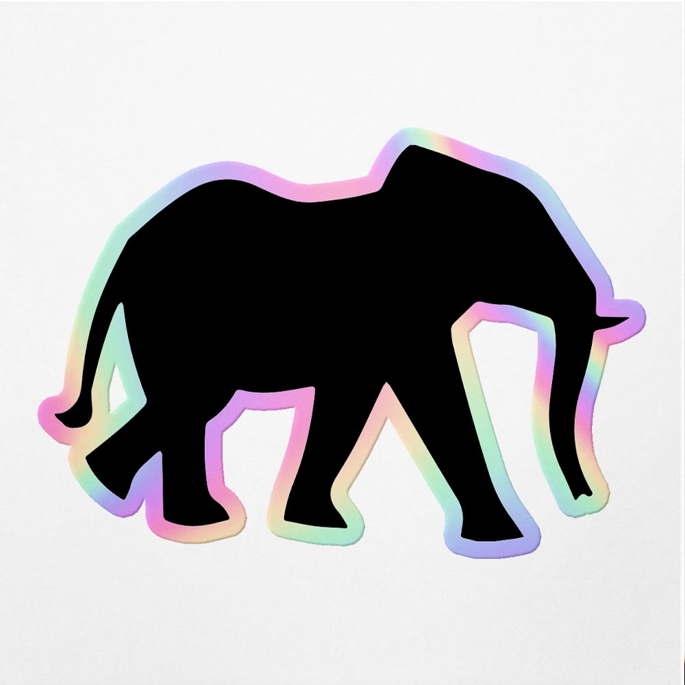 Vinyl Stickers Decals Of Elephant Pachyderm - Apply On Any Smooth ...