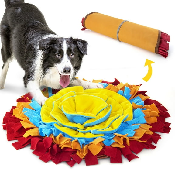 Dog Snuffle Mat Slow Feeder Foraging Feeding Pad Large Sniffing Treats ...
