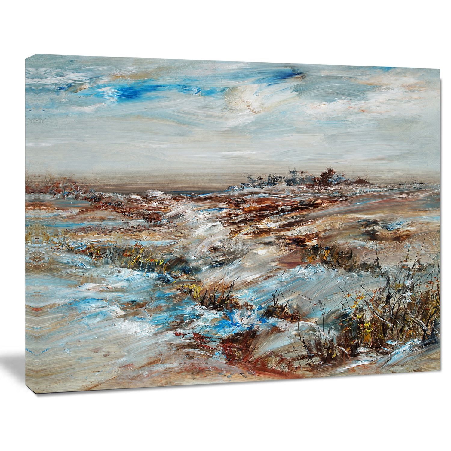 Click here for Designart Design Art Snowy Landscape Canvas Print... prices