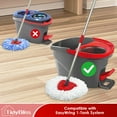 TidyBliss Spin Mop Replacement Heads 2 Pack with Triangle Base and 58 ...