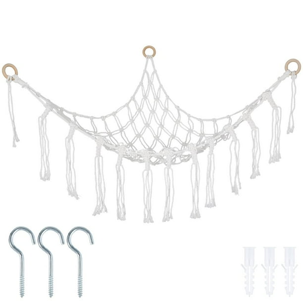 AMERTEER Stuffed Animal Net Elastic Stuffed Toy Hammock Macrame ...