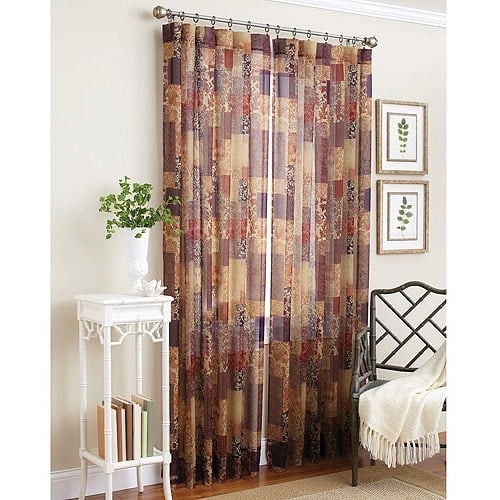 Better Homes and Gardens Block-Printed Sheer Drapery Panel - Walmart.com