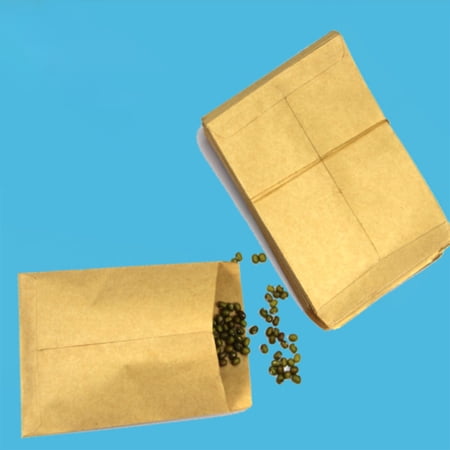 100PCS Kraft Paper 9x13cm Mini rope ; Cat Seed Storage Bag for Corn ...