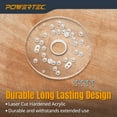 POWERTEC 5-3/4" Universal Router Base Plate w/ Screws for Trim and ...