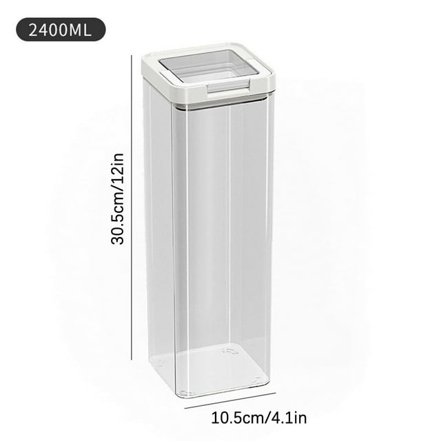 Food Grade Storage Jars, Bpa Free Containers, Clear Lid Stackable ...