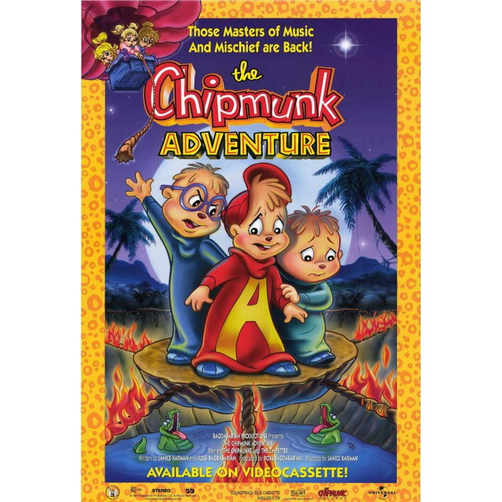 The Chipmunk Adventure - movie POSTER (Style B) (11" x 17") (1987 ...