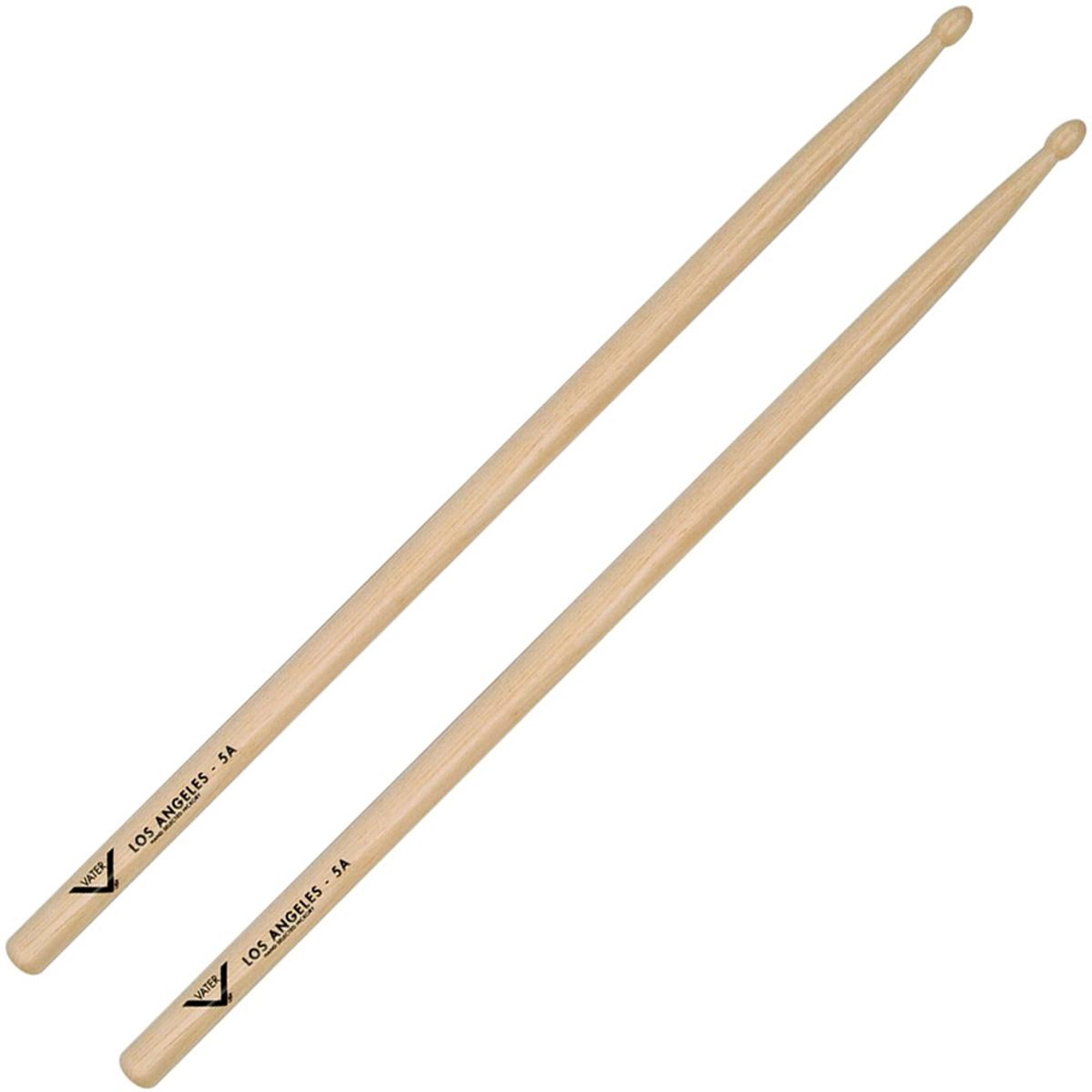Vater VH5AW Wood Tip 5A Drum Sticks - Walmart.com - Walmart.com