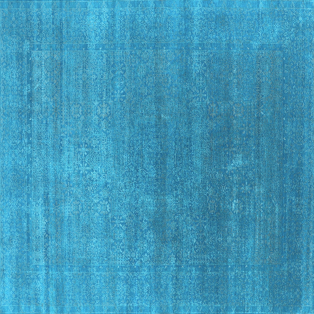 Ahgly Company Indoor Square Oriental Light Blue Industrial Area Rugs, 6 ...