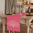 Black Tree Table Runner Birds Vintage Farmhouse Pink Tablerunners 16 x ...