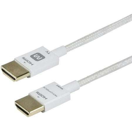 Monoprice 6ft 18Gbps Ultra Slim Series High Performance HDMI Cable with ...