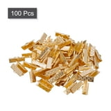 100Pack Ribbon End Crimp Clamps, 20mm Stripe Texture Pinch Cord End ...