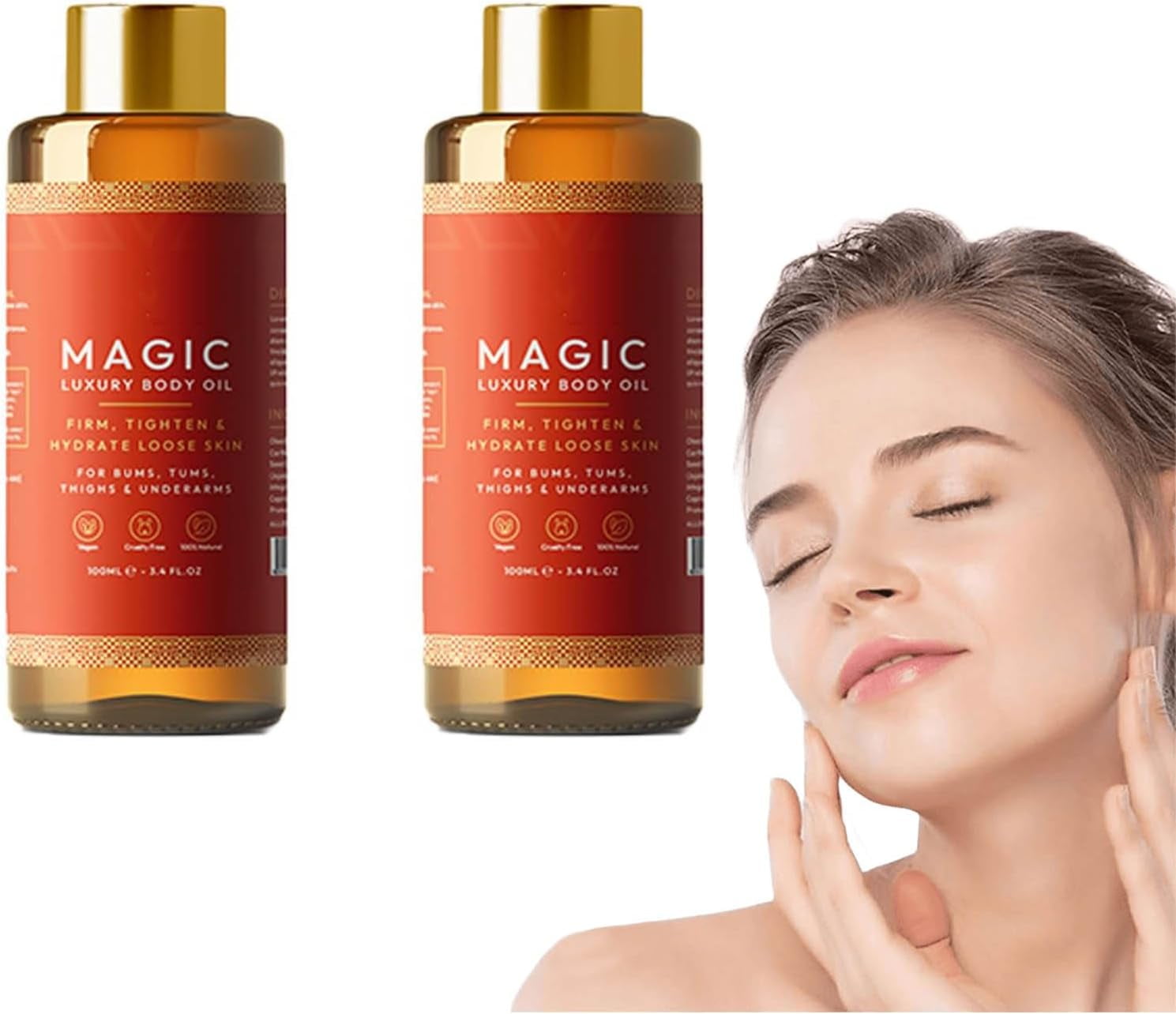 Besque Magic Body Oil - 100ml, Plumps, Tightens, Firms and Hydrates ...