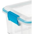 Sterilite 12 Qt Gasket Box, Stackable Storage Bin with Latching Lid and ...