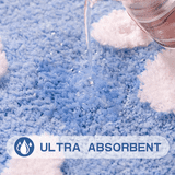 Astarin Bathroom Rugs, Extra Soft Cute Daisy Bath Mats, Absorbent Non ...