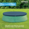 Intex 8' Easy Set Pool Covers, Round, Durable Vinyl, Reduces ...
