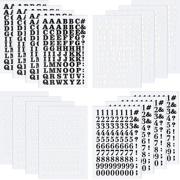 1408 Pieces Iron on Letters and Numbers 0.75 Inch Heat Transfer Letters ...