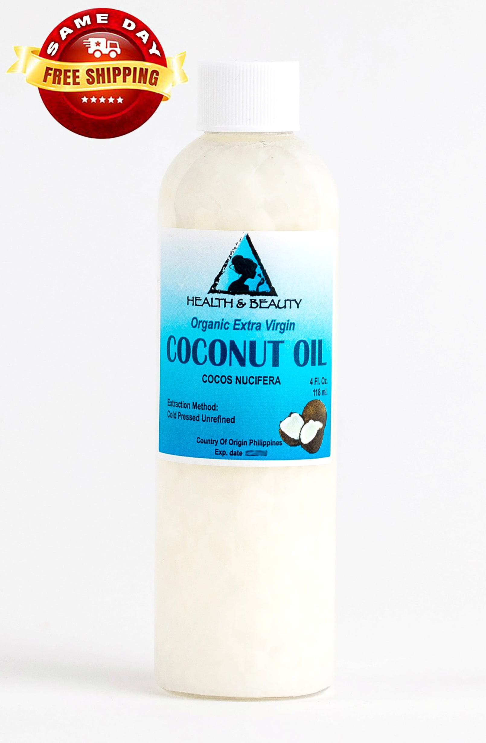 COCONUT OIL EXTRA VIRGIN UNREFINED ORGANIC CARRIER COLD PRESSED RAW ...