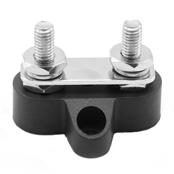 Clairlio Bus Bar Terminal Block Heavy Duty Dual M6 Positive Power ...