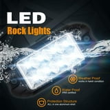 Sunpie 12 Pod RGB-W LED Rock Lights Kits for Cars, Off Road, UTV ...