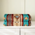 Aztec Flannel Fleece Blanket Baby Size, Ethnic Tribal Arrow Western ...