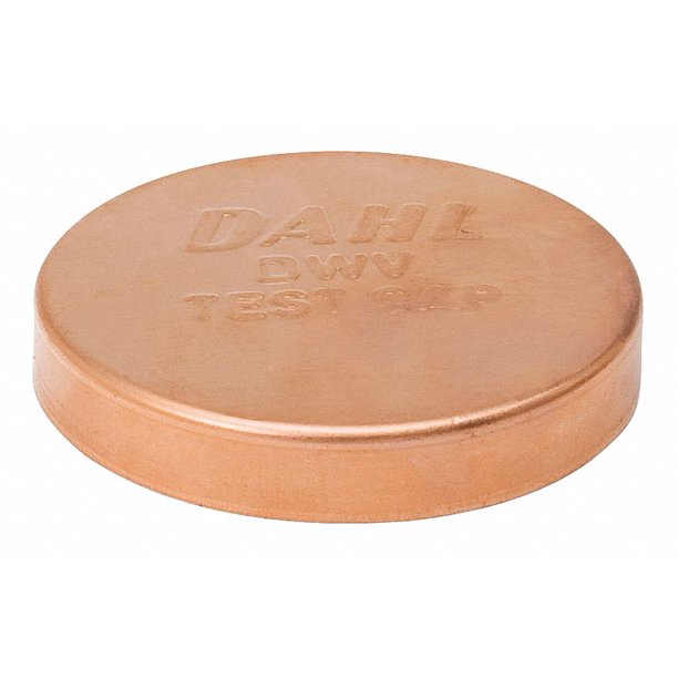 Streamline DWV Test Cap,Wrot Copper,1-1/2" Tube,CxC W 07638 - Walmart.com