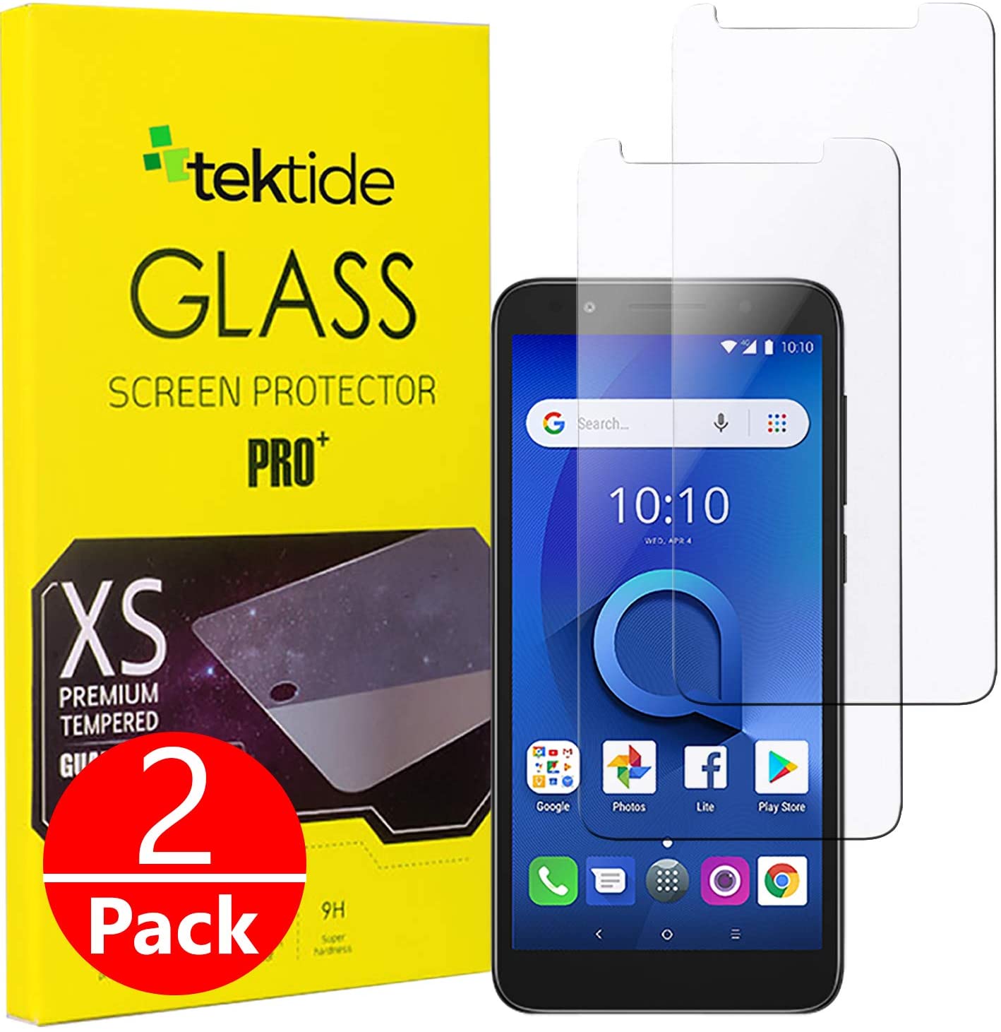 Tektide Screen Protector Compatible for Alcatel 1X Screen Protector ...