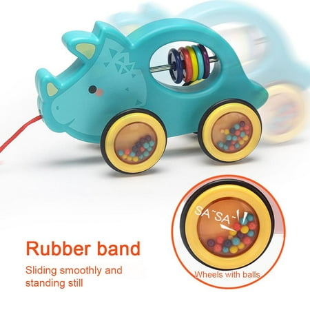 Cartoon Pull Toy for Kids Animal Push Baby Toy Push Baby Toy Children ...
