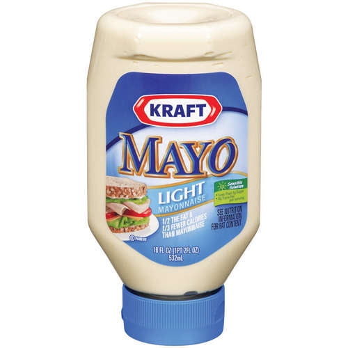 Kraft Mayo: Light Mayonnaise, 18 fl oz - Walmart.com - Walmart.com