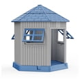 MAYEERTY Outdoor Weatherproof Dog House, Removable Roof Cottage-Style ...