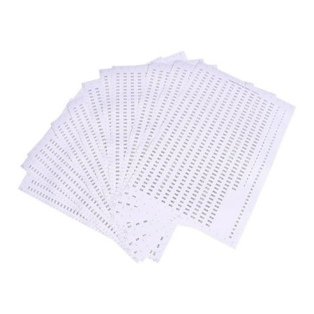 DMC Floss Number Stickers Color sheet labels Classification small house ...