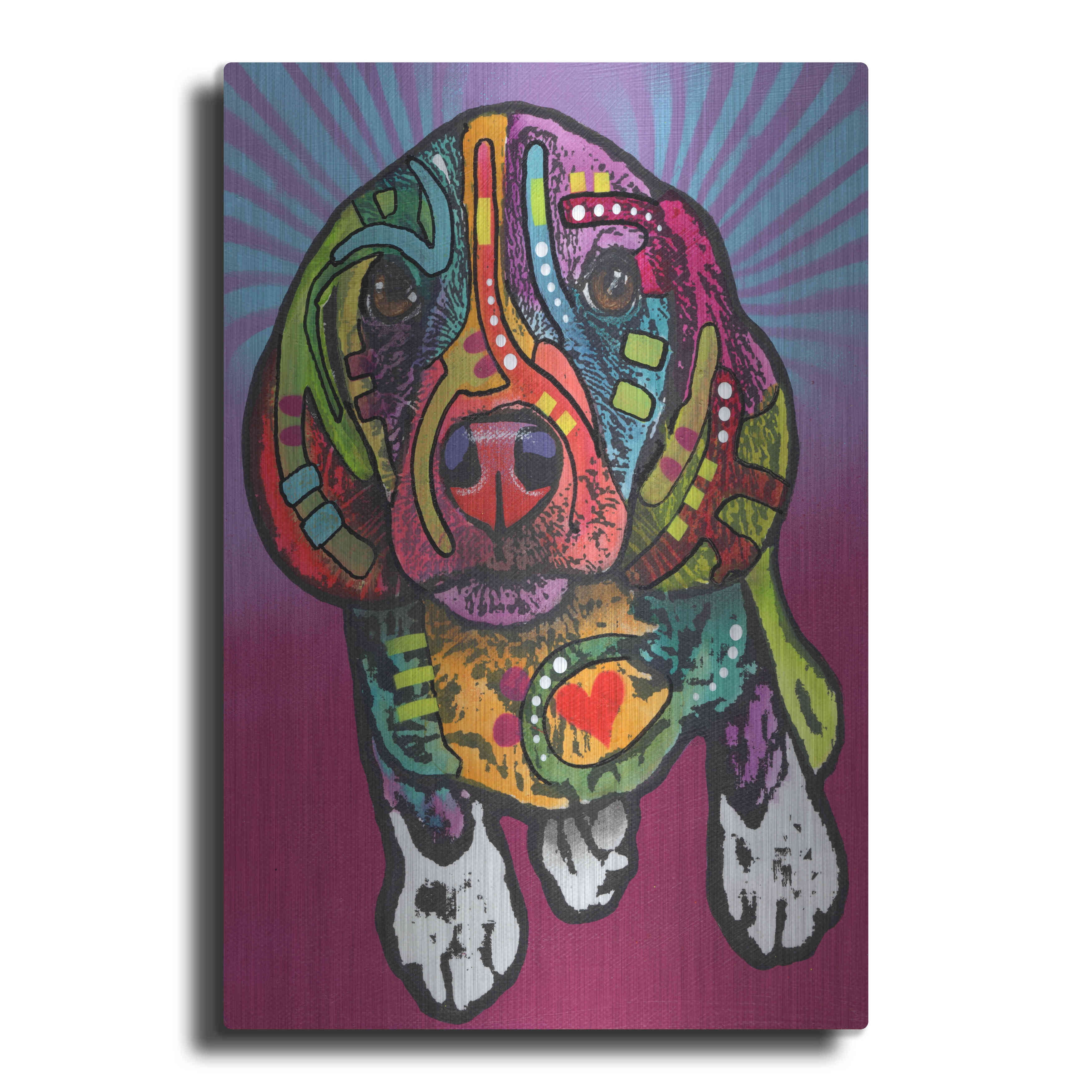 Luxe Metal Art 'Archie' by Dean Russo, Metal Wall Art, 16"x24 ...