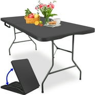 Best Choice Products Multipurpose Folding Table w/ Wheels, 3 Storage ...