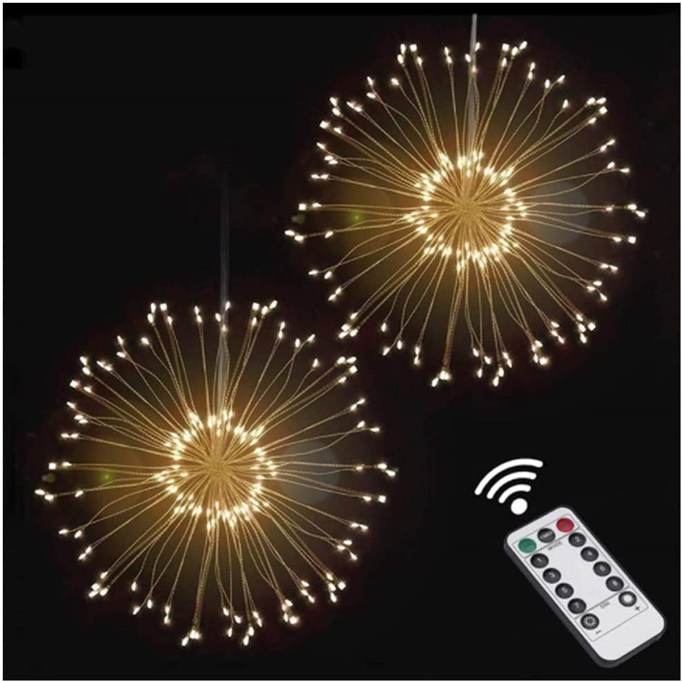 LED String Lights Fireworks Light, Curtain Lights Battery Operated ...