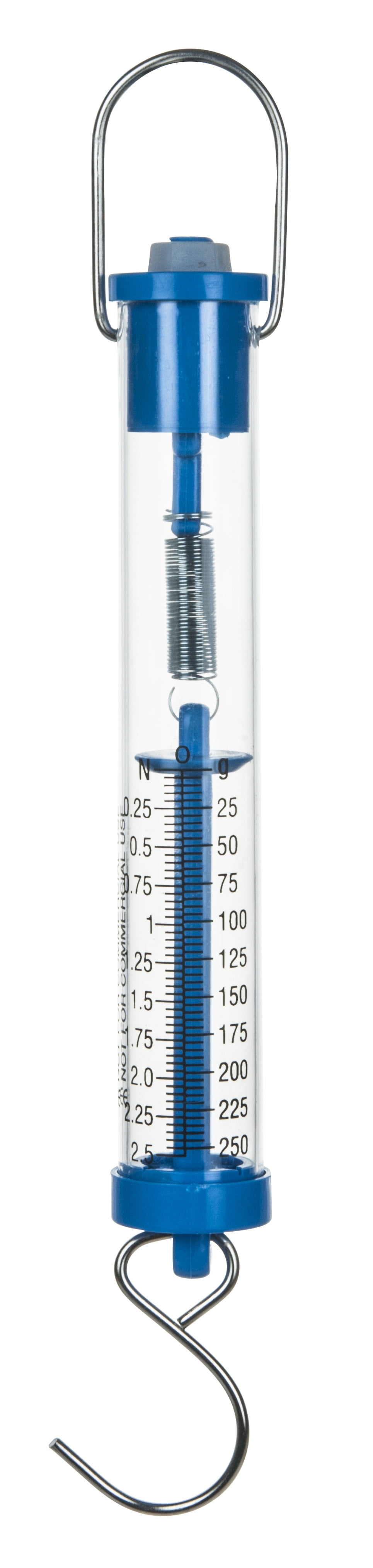 Eisco Labs Newton Force Meter Spring Scale - Max Capacity 2.5N, 250gm ...