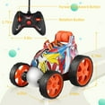 Wupuaait Double-Sided RC Roller Car, 360° 4WD Stunt Toy, Twist Vehicle ...