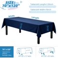 6 Pack Blue Rectangle Tablecloths 70x120 Inches, Wrinkle Resistant ...