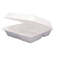 Walmart Foam Hinged Lid To-Go Container, 6 in., Soak-Proof, Take Food ...