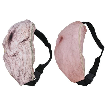 Gupbes 2pcs Fake Beer Belly 3D Beerbelly Waist Fanny Packs Bags Gags ...