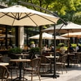 11ft Cantilever Umbrella Replacement Canopy, Patio 8 Ribs Sun Umberlla ...