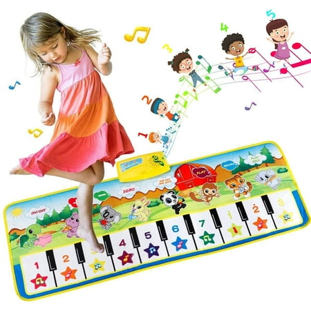 Children's Piano Mat, Dance Mat, Music Mat with 8 Animal Voices ...